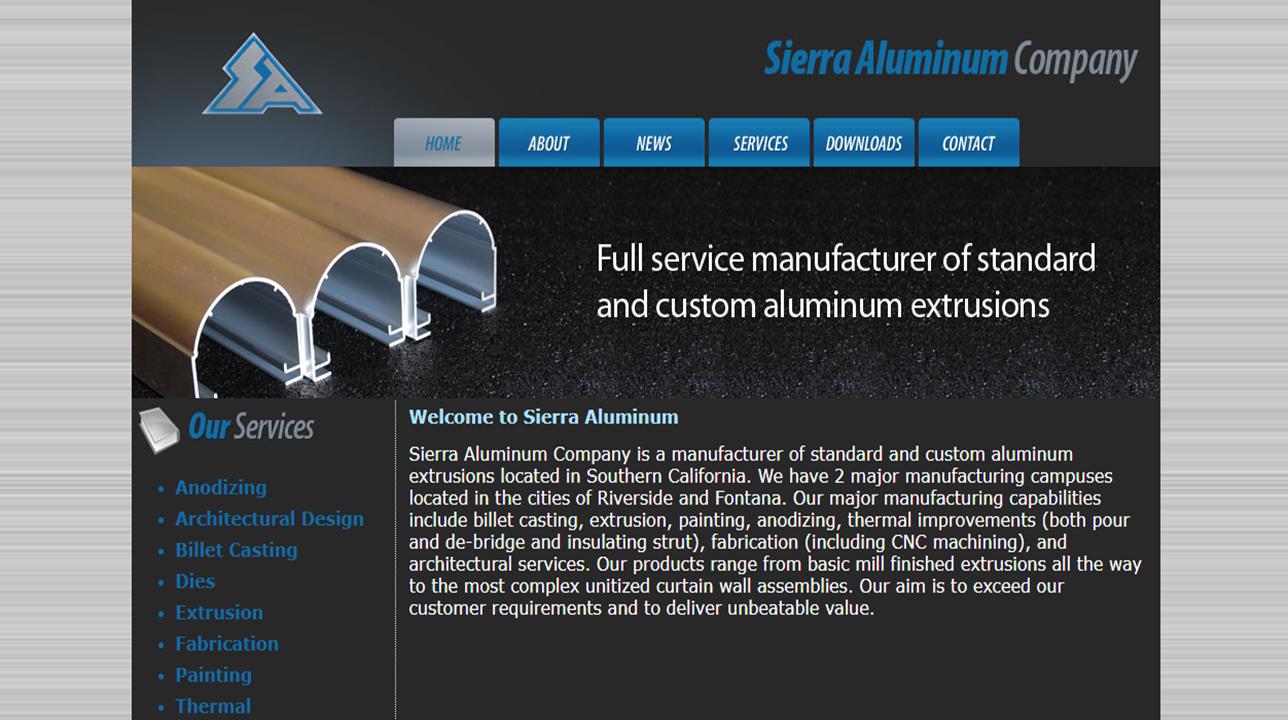 Sierra Aluminum | Aluminum Anodizing