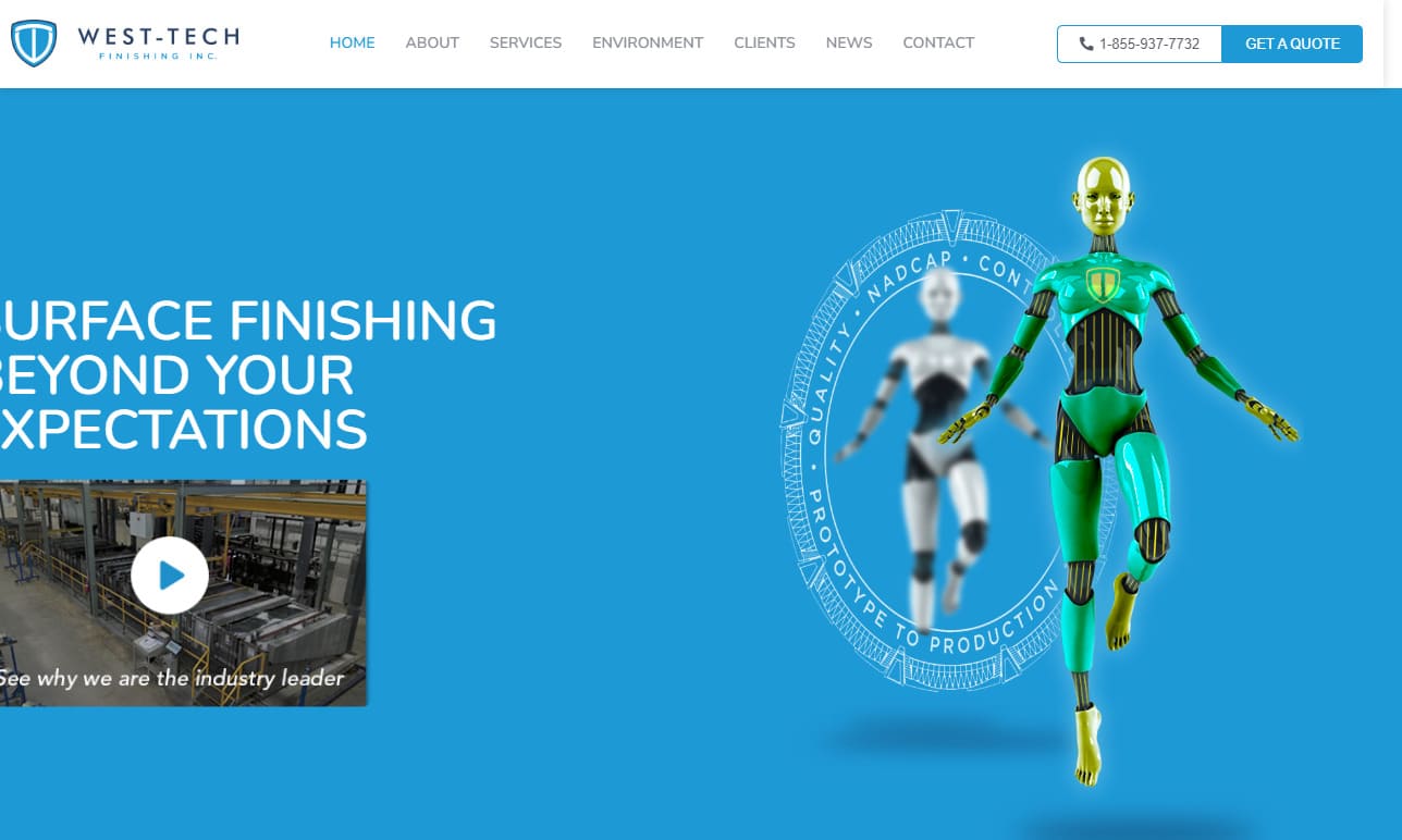 West-Tech Finishing Inc. | Aluminum Anodizing Companies